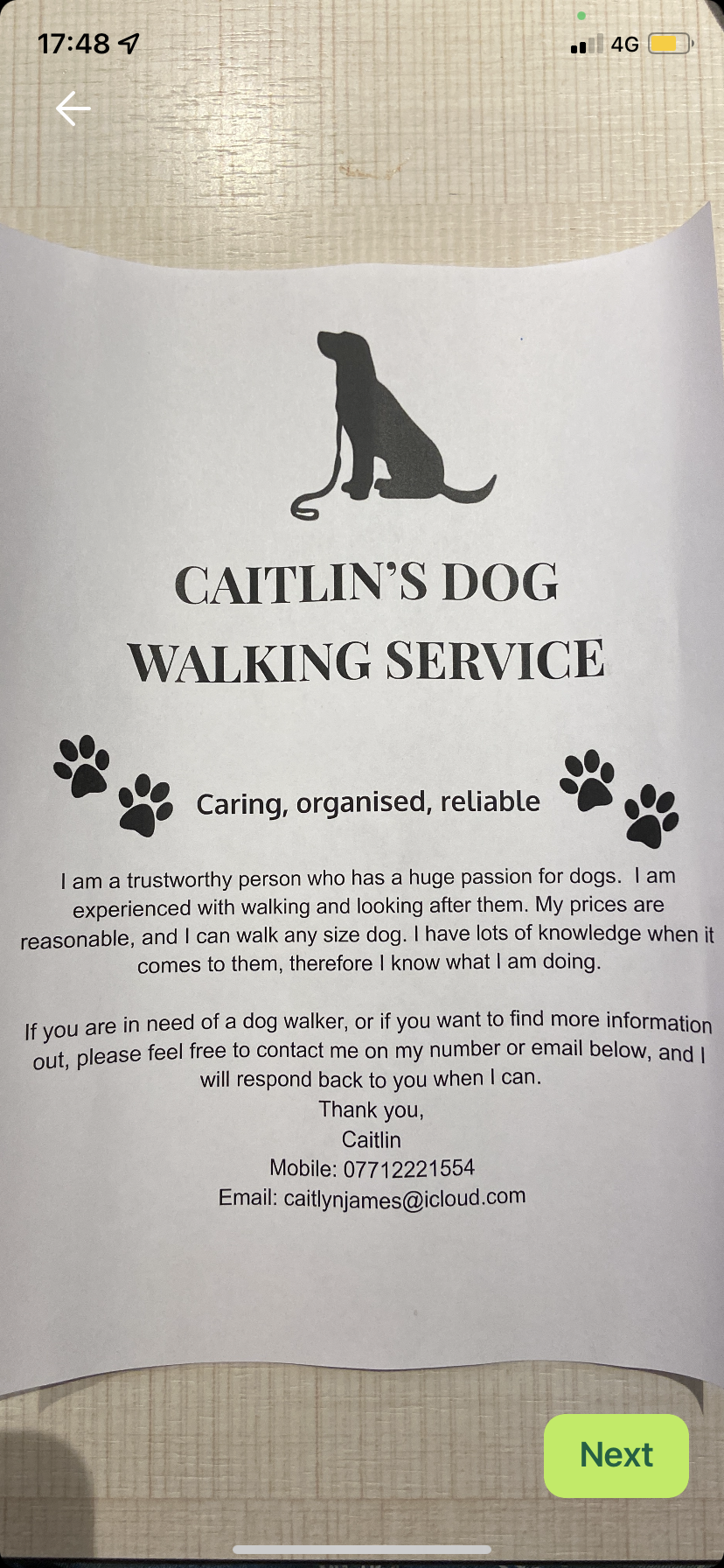 Caitlin’s Dog Walking Service - Nextdoor