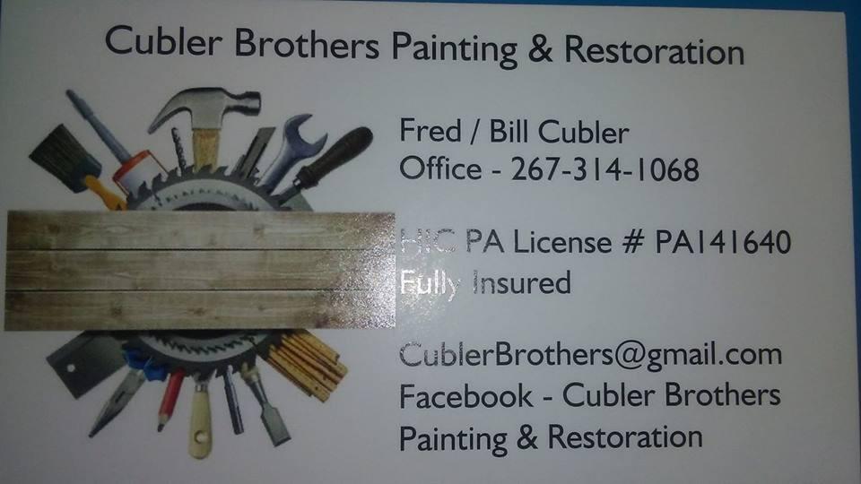 Cubler Brothers Painting & Restoration - Nextdoor