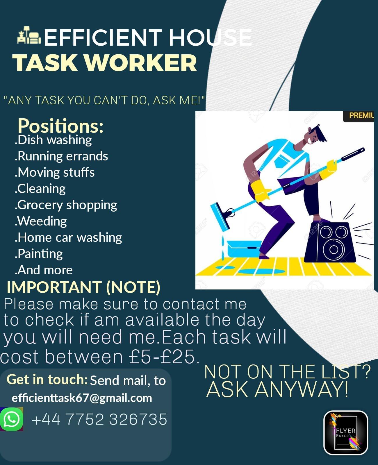 Efficient task worker. - Liverpool, GB-ENG - Nextdoor