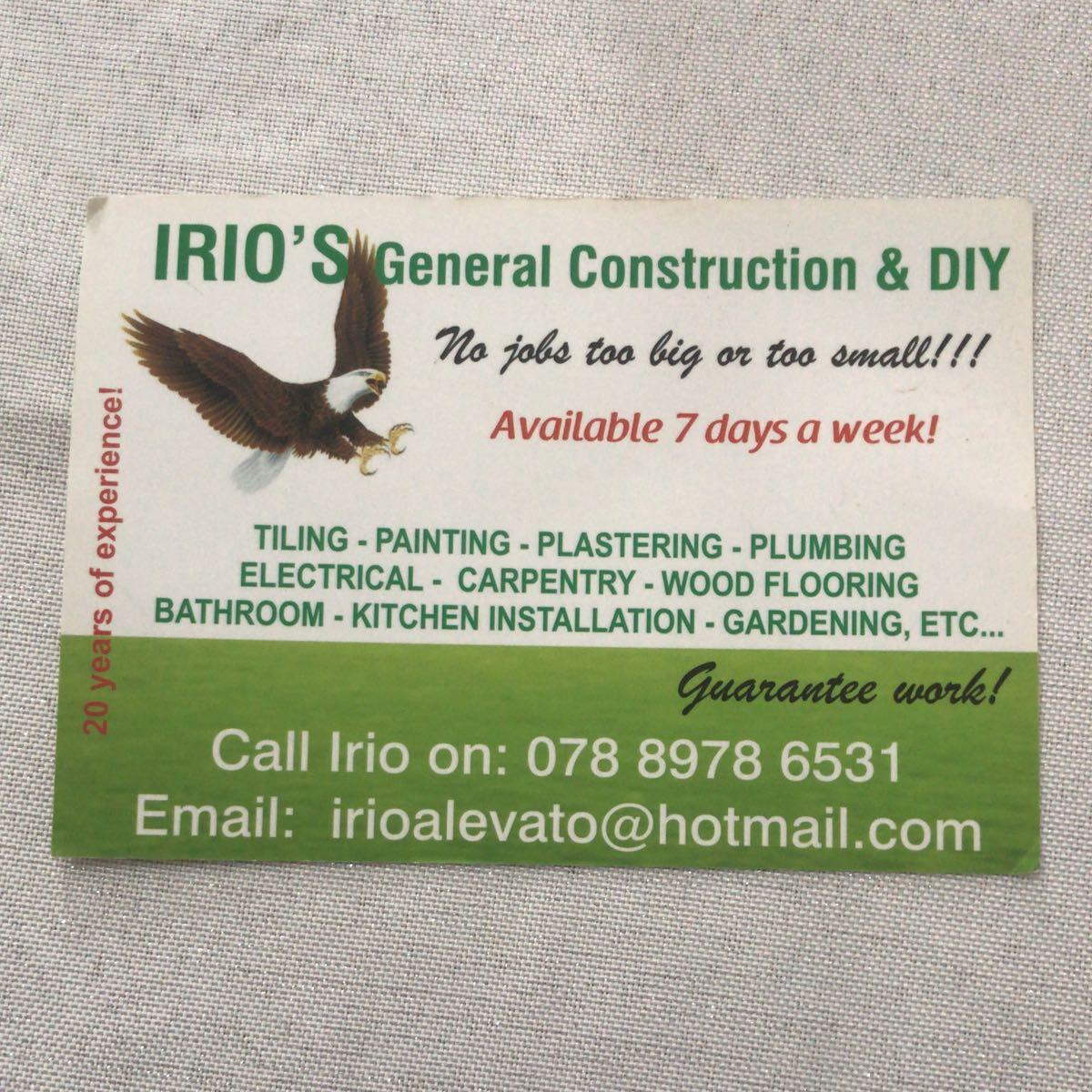 Irio’s construction & DIY - London - Nextdoor