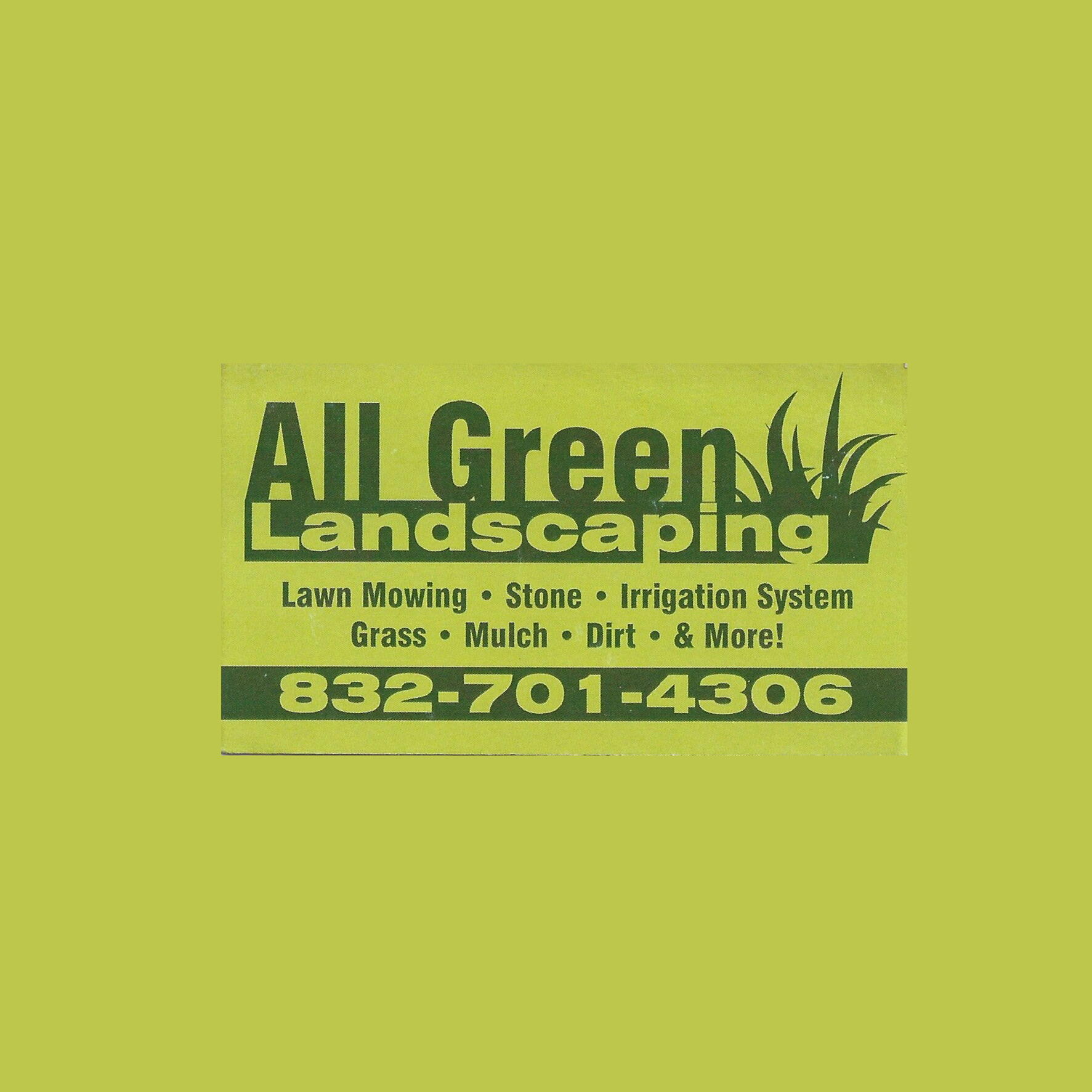 All Green Landscaping - Montgomery, TX - Nextdoor