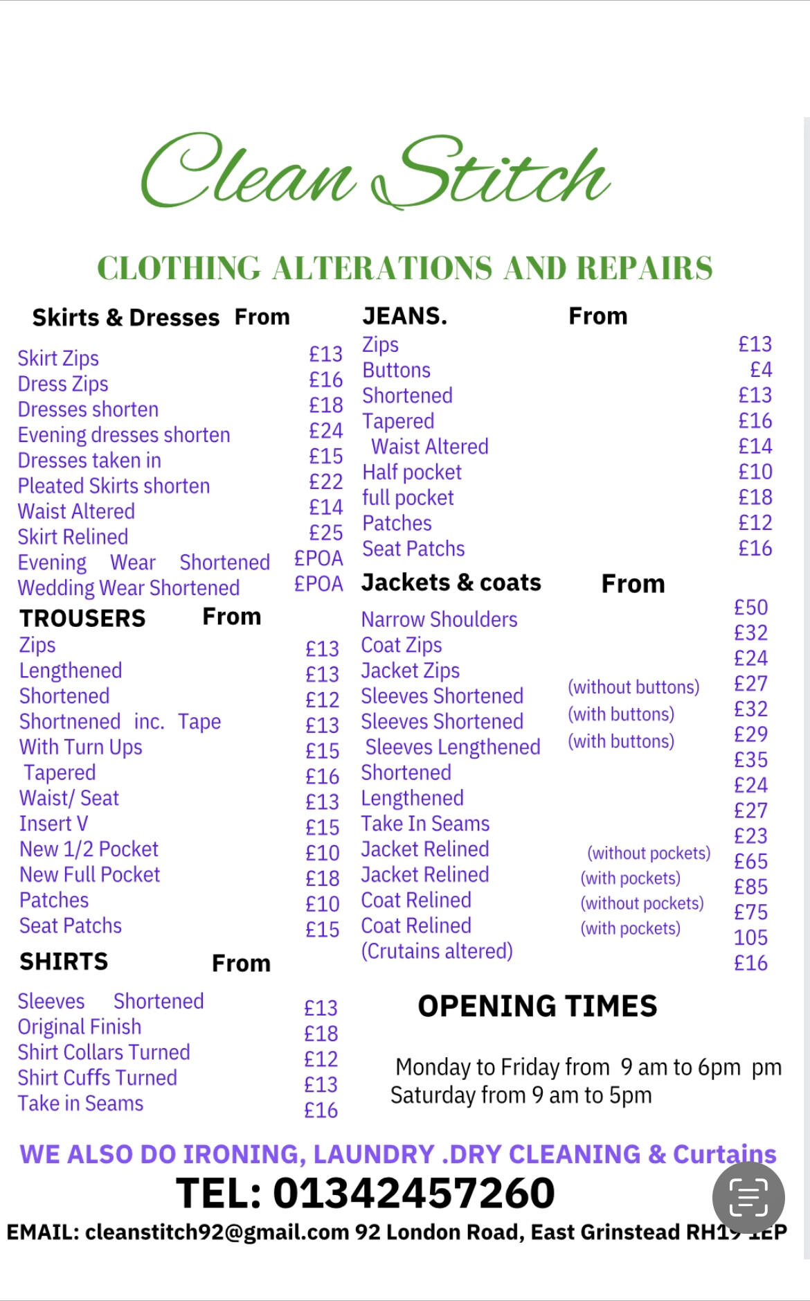 Clean stitch - East Grinstead, GB-ENG - Nextdoor