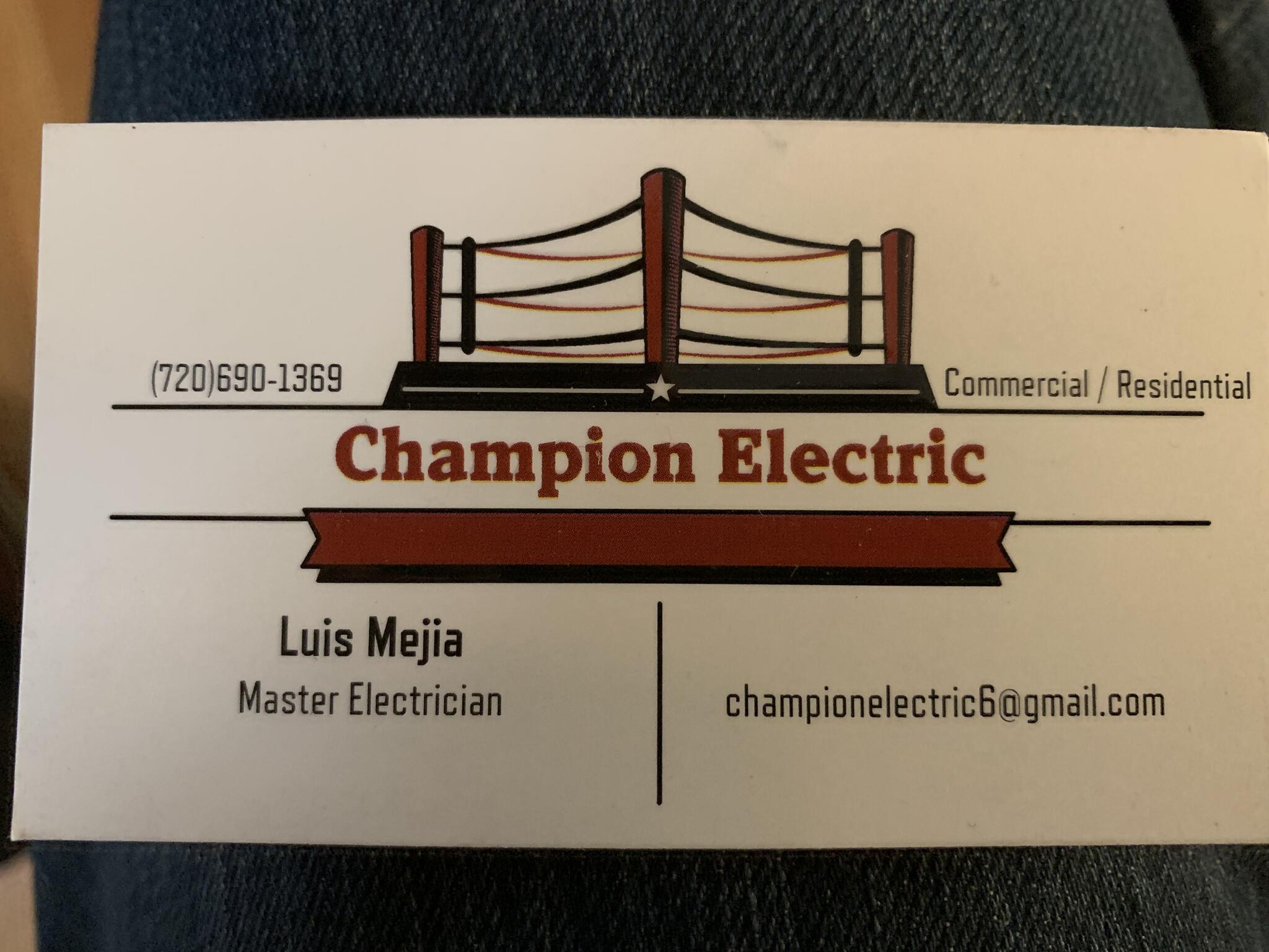 Champion Electric - Lakewood, CO - Nextdoor