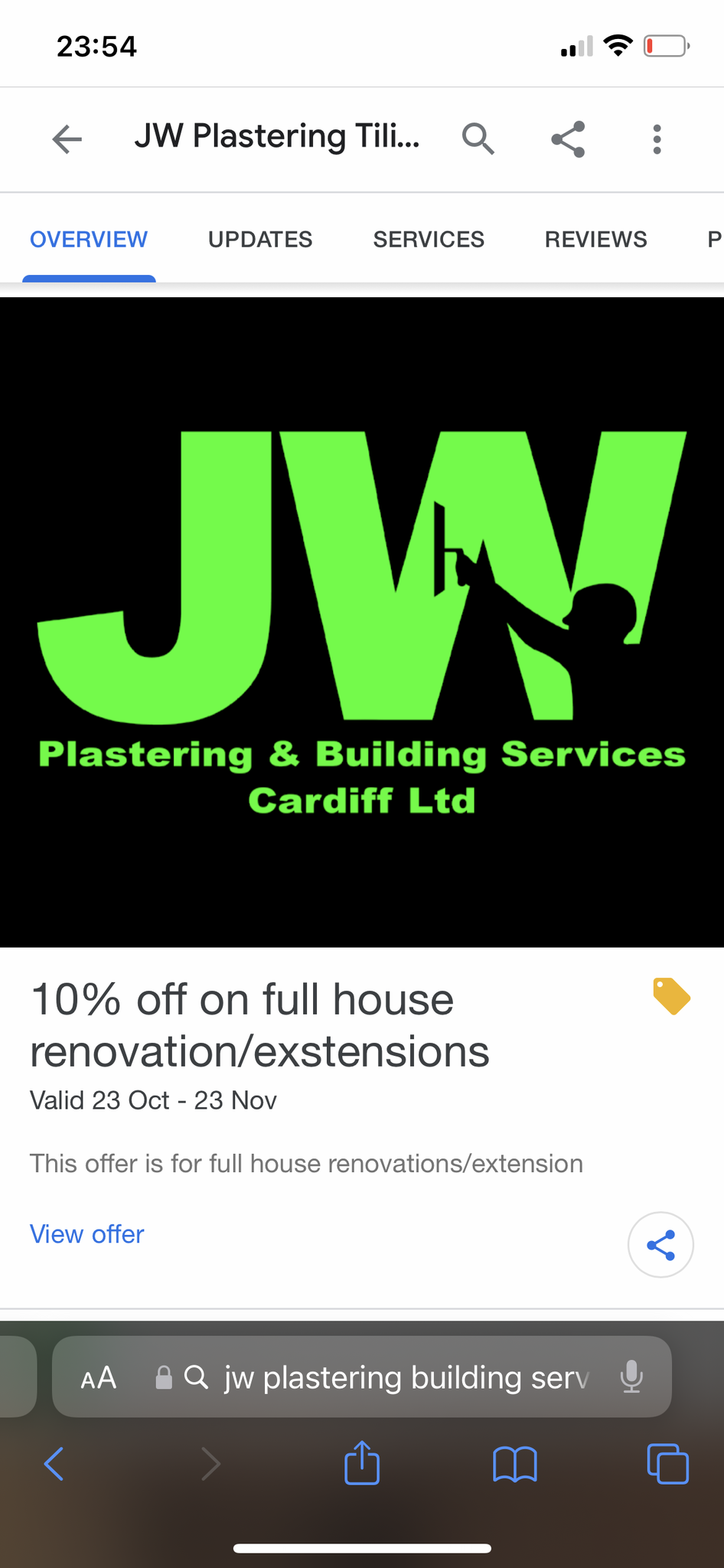 Jw Plastering & Building Services Cardiff Ltd - Cardiff - Nextdoor