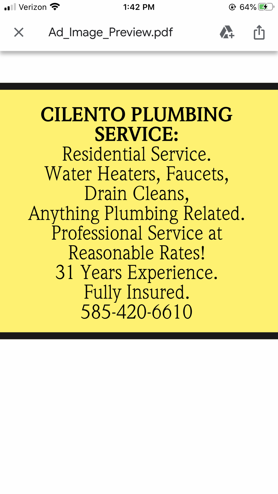 Cilento Plumbing - Rochester, NY - Nextdoor
