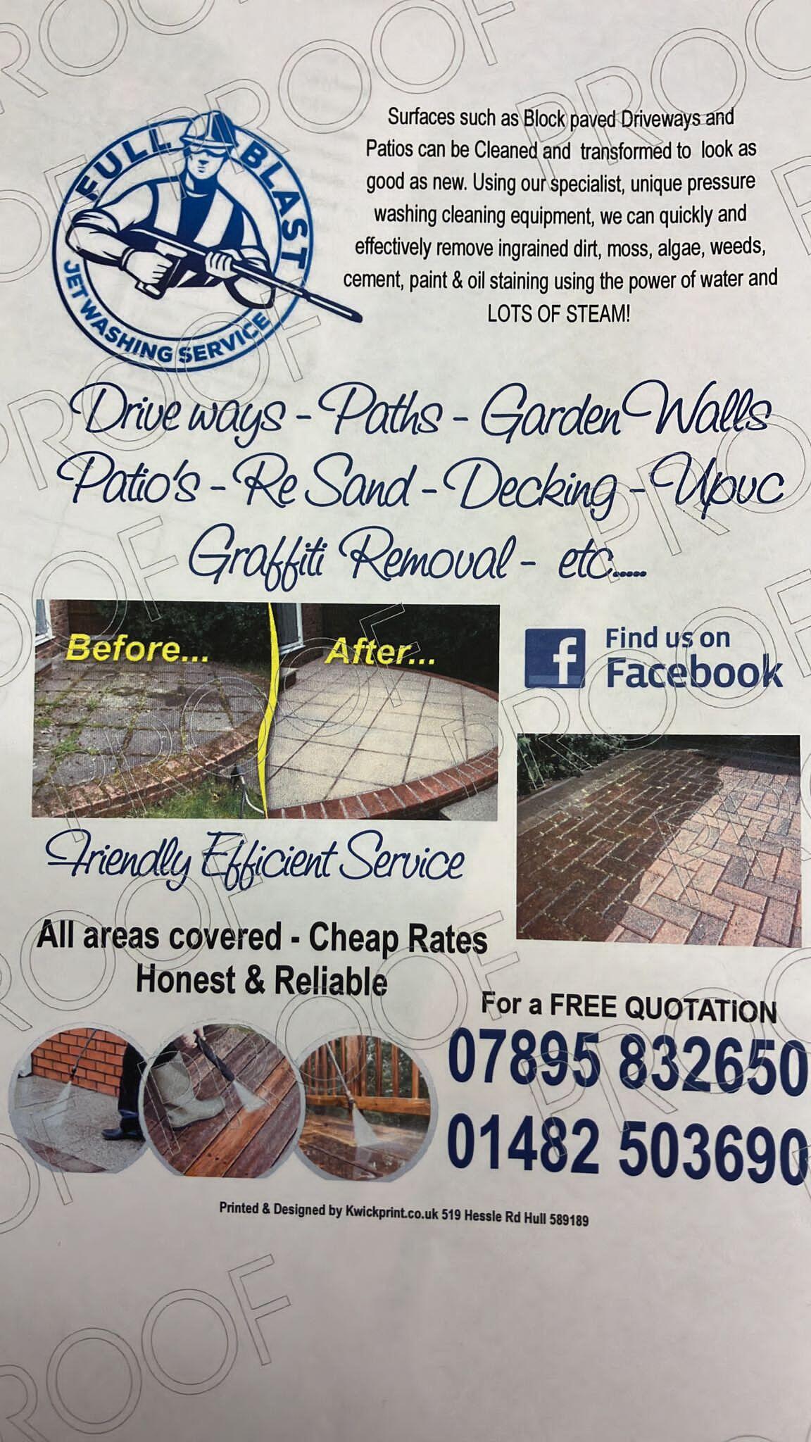 Full blast jet washing service - Hessle, GB-ENG - Nextdoor