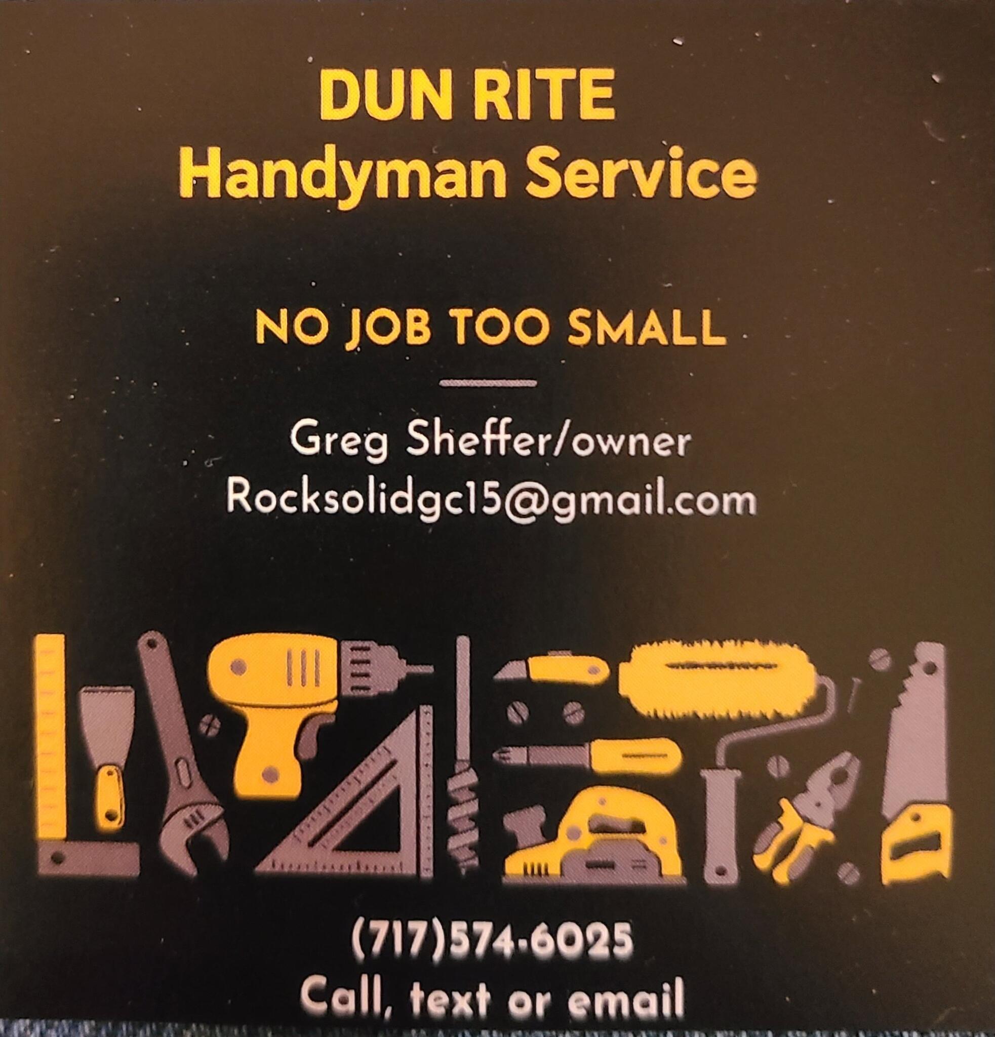 Dun Rite Handyman Service - Dillsburg, PA - Nextdoor