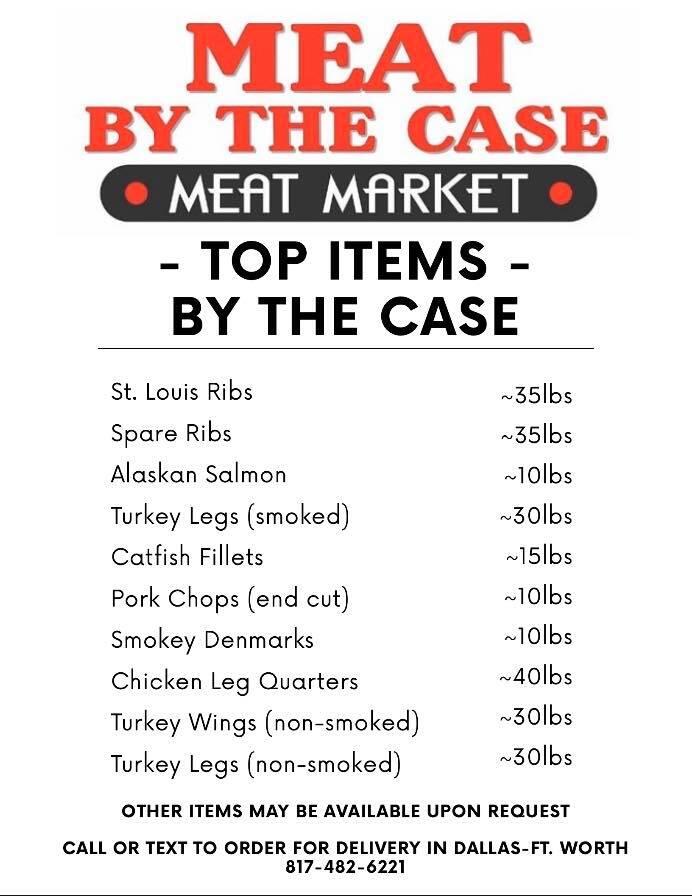 Meat By The Case (Meat Market/Delivery) - Mansfield, TX - Nextdoor