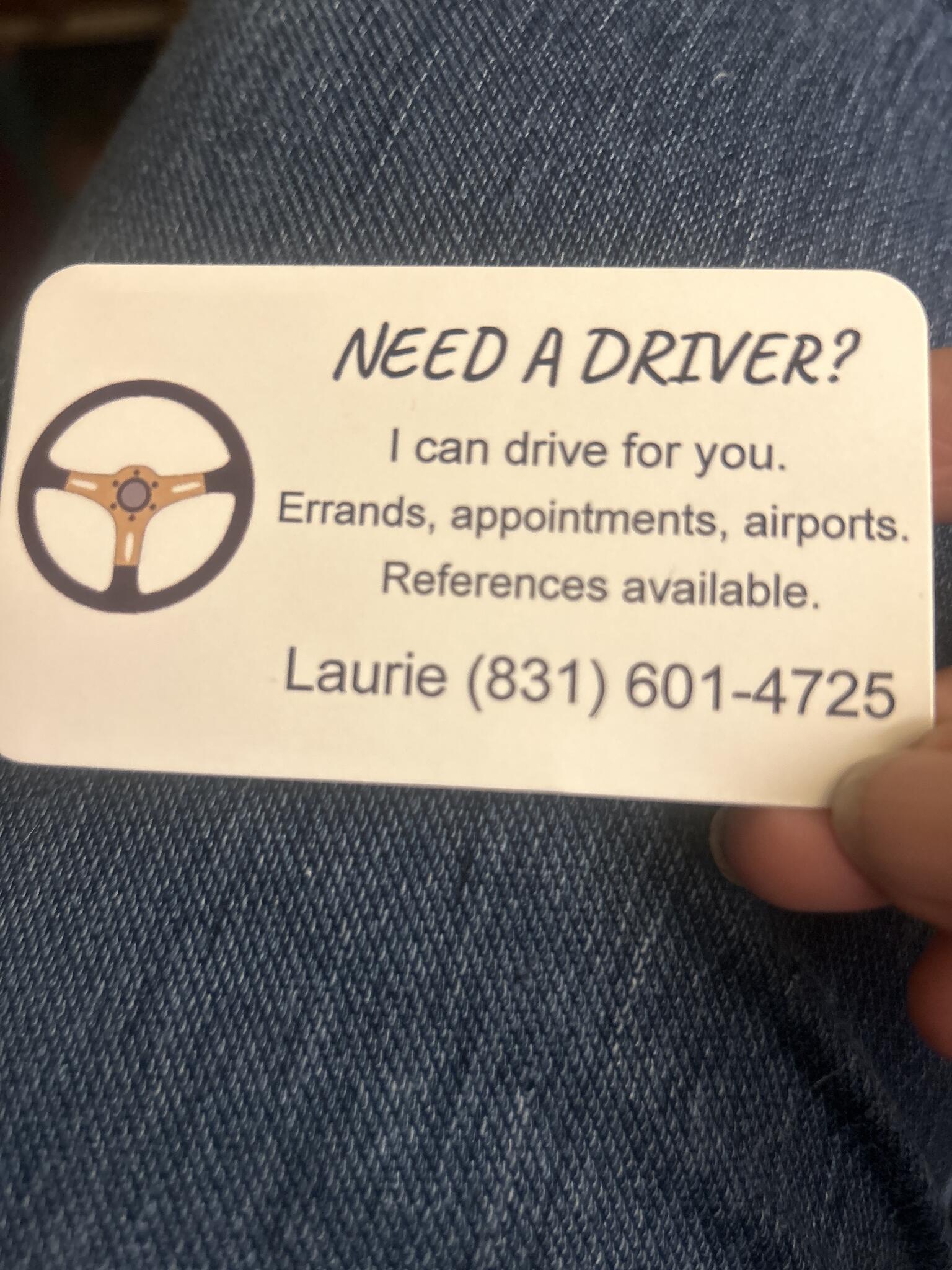 Laurie Is Your Driver - Nextdoor