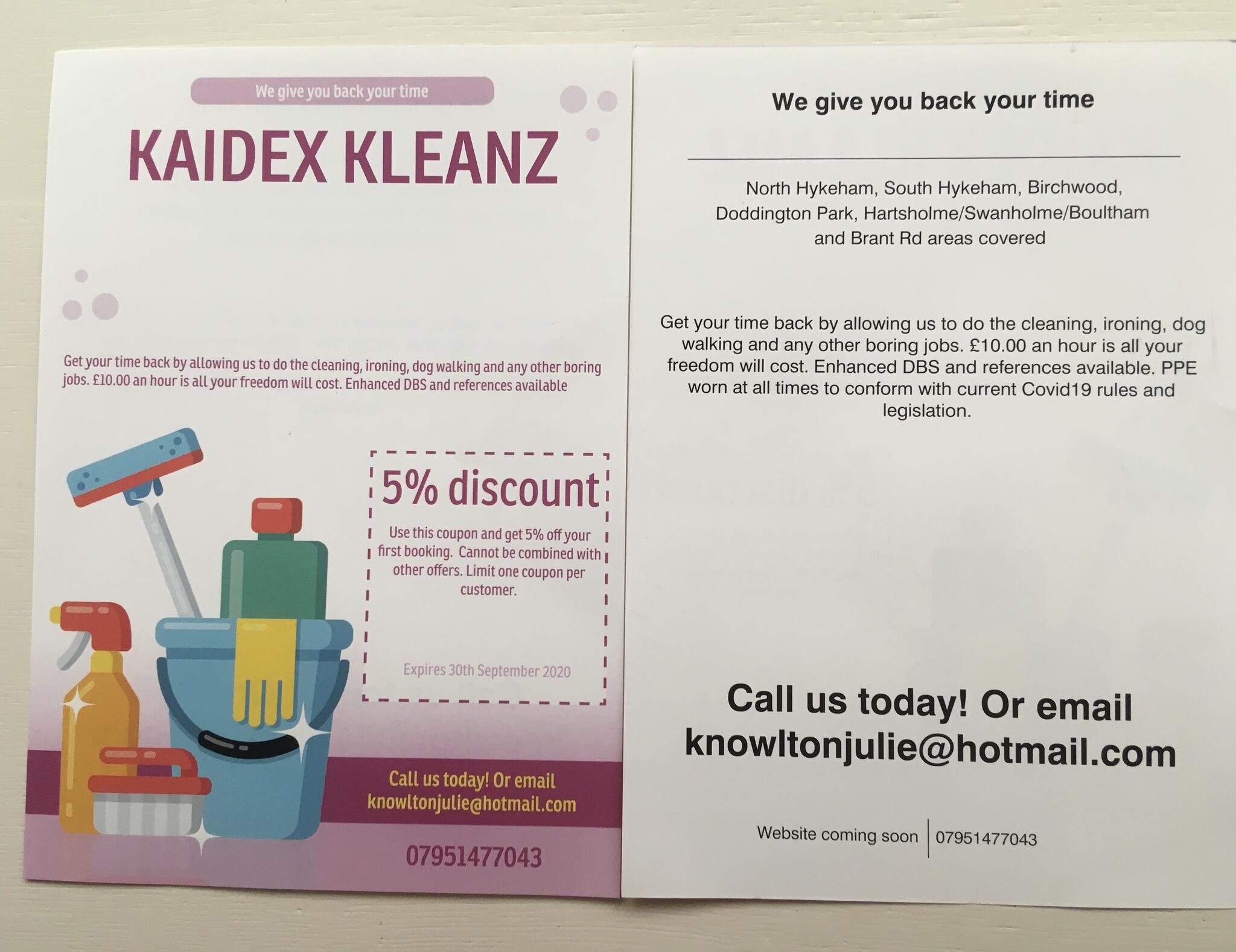 Kaidex Kleanz - Lincoln, Lincolnshire - Nextdoor