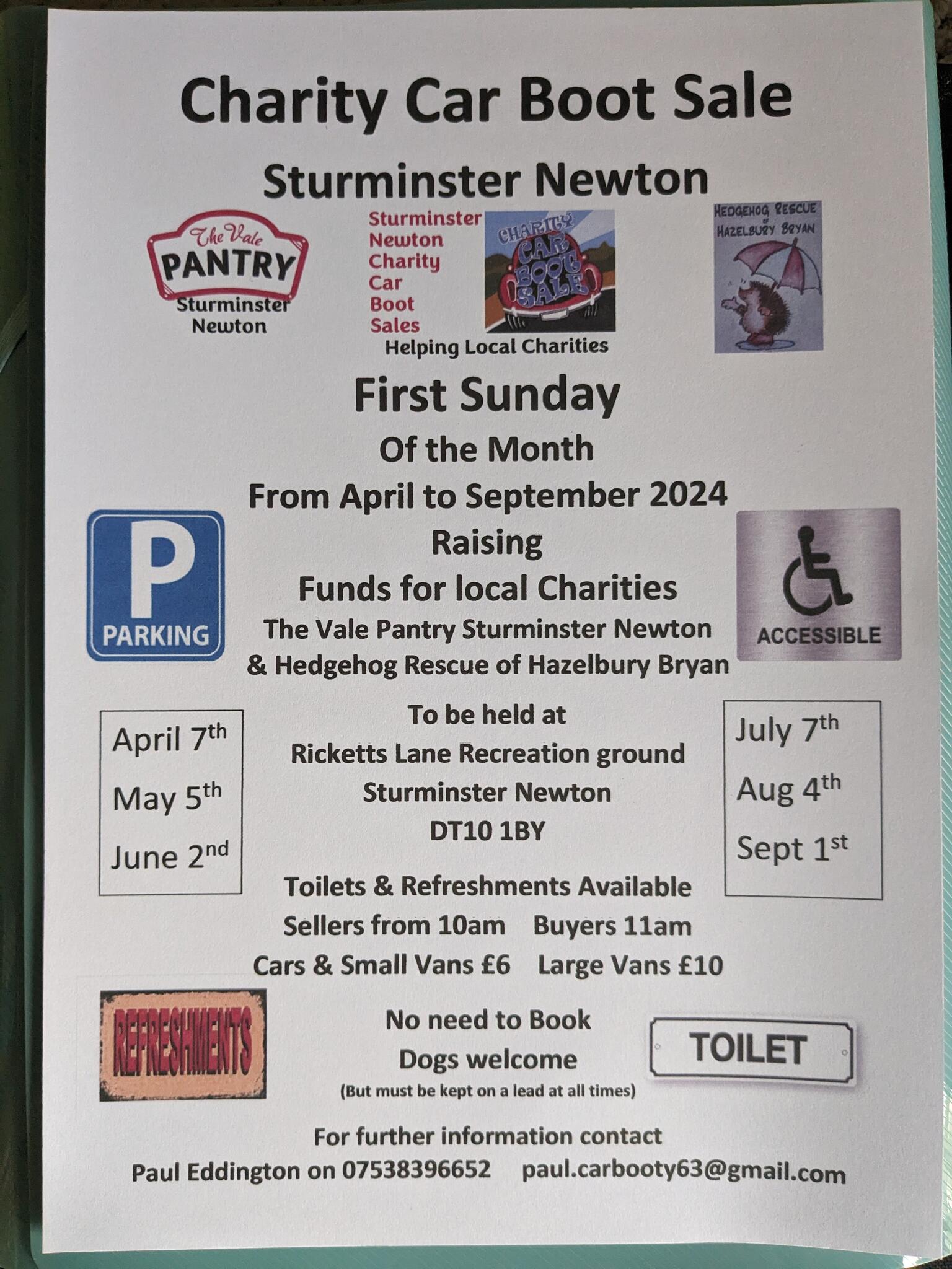 Sturminster Newton Charity Car Boot Sales - Sturminster Newton, GB-ENG ...