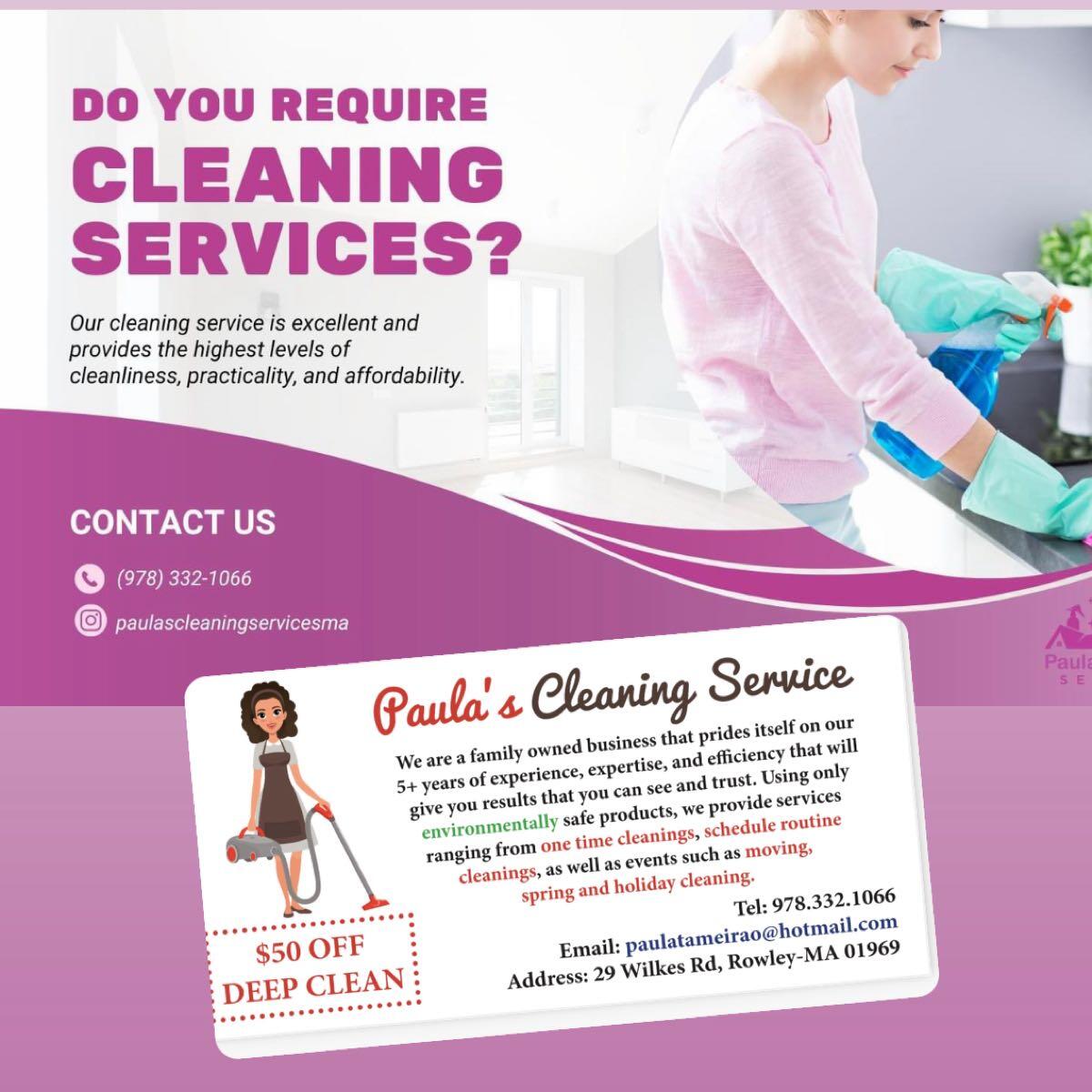 Paula’s Cleaning Service - Rowley, MA - Nextdoor