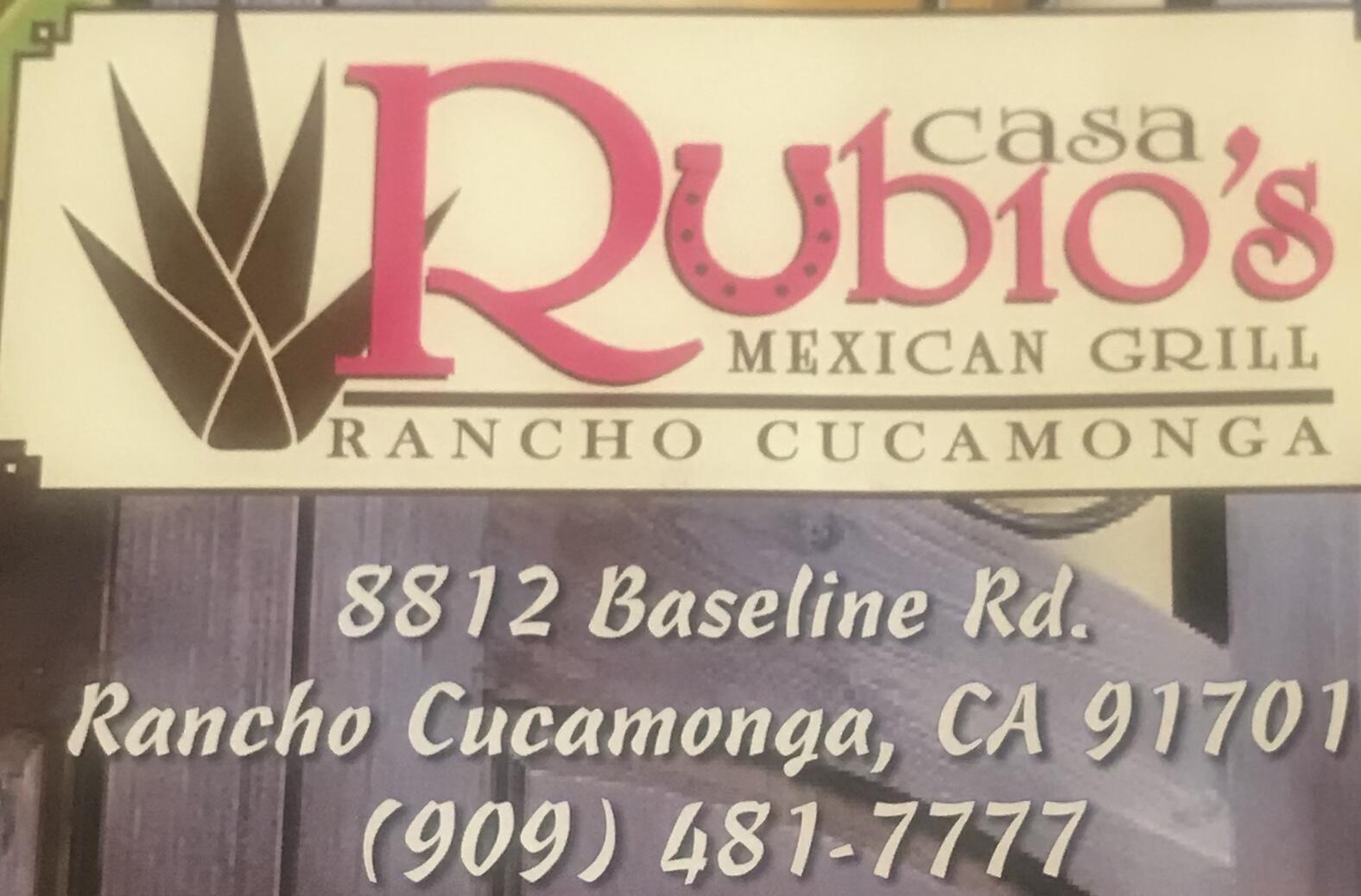 Casa Rubio's Mexican Grill Restaurant - Rancho Cucamonga, CA - Nextdoor
