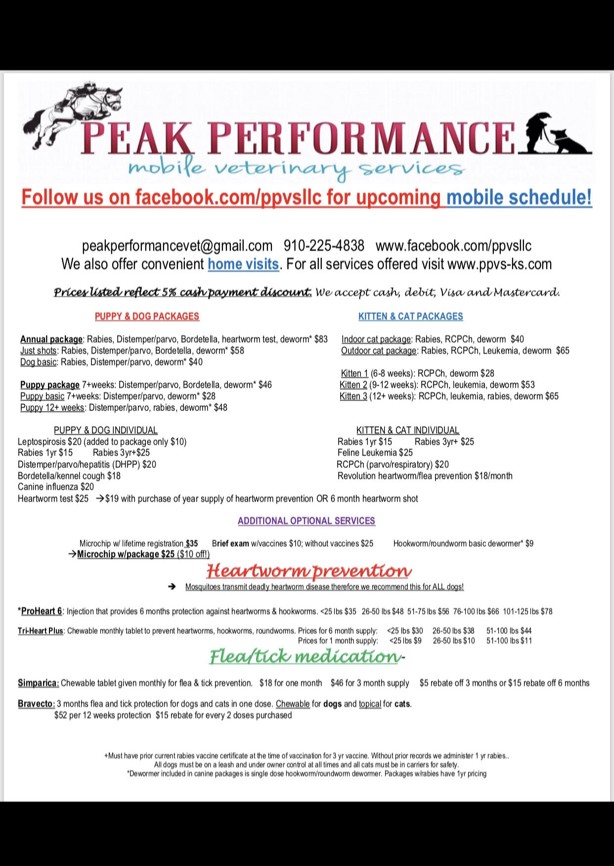 Peak Performance Mobile Veterinary Services Pllc - Spring Lake, NC ...