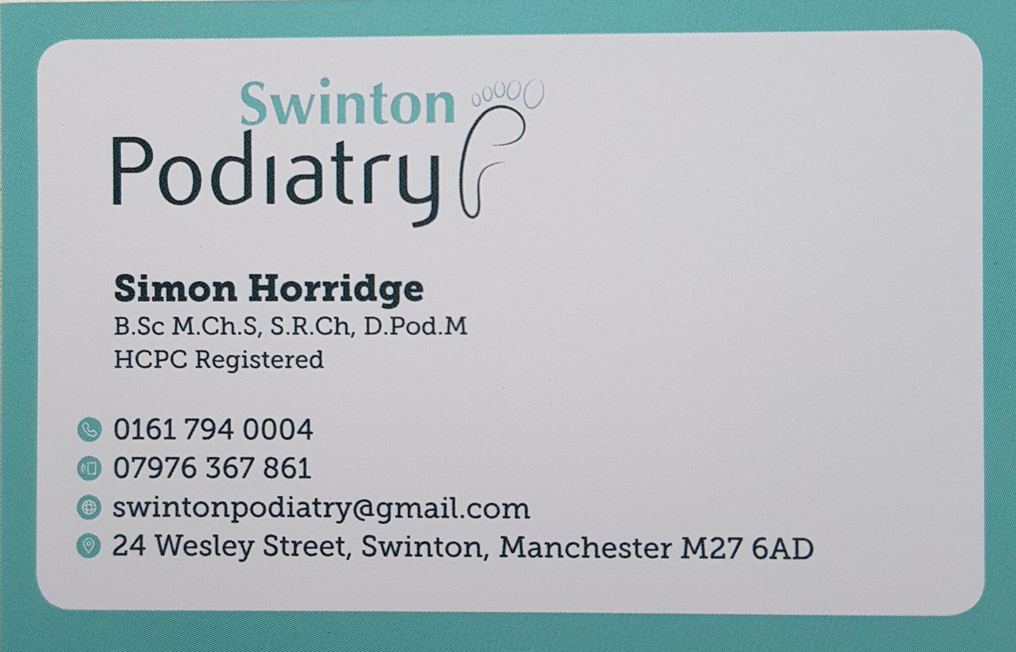 Swinton Podiatry (Simon Horridge) - Manchester - Nextdoor