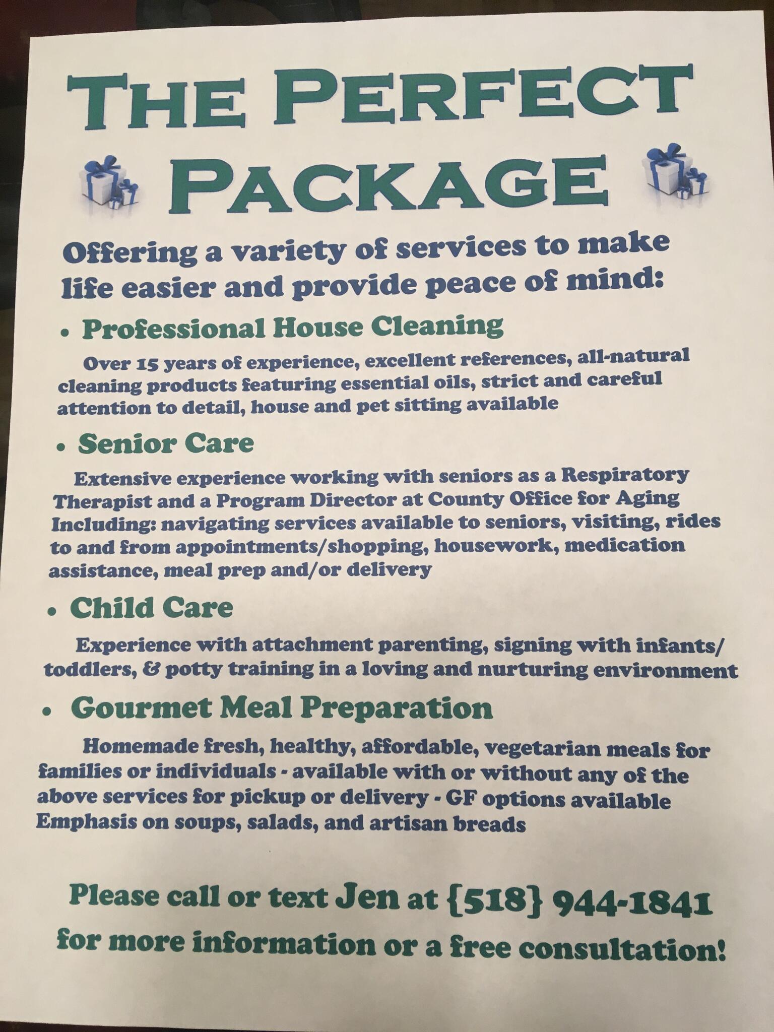 The Perfect Package - Saratoga Springs, NY - Nextdoor