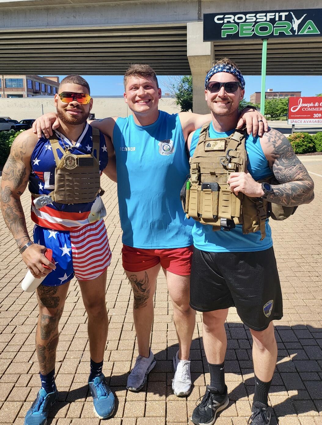 Members of the Peoria Police Department, some of which are former or ...