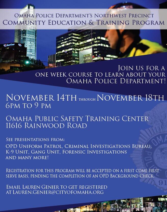 Omaha Police Department Citizen's Academy (Omaha Police Department ...
