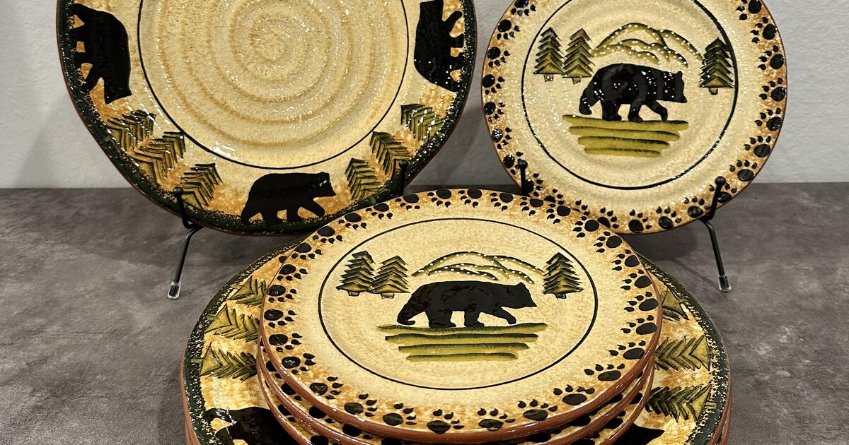 8 Pc Rustic Bear Plates for $90 in Chatsworth, CA | Finds — Nextdoor