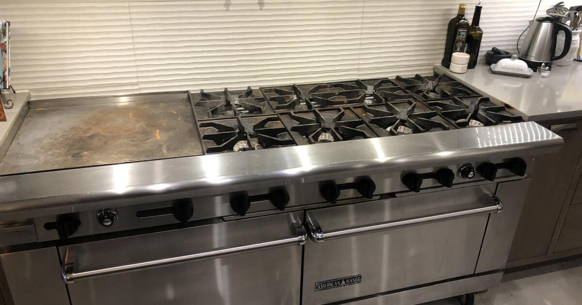 72" American Range w/ Griddle and 2 Ovens (All Gas) for $250 in ...