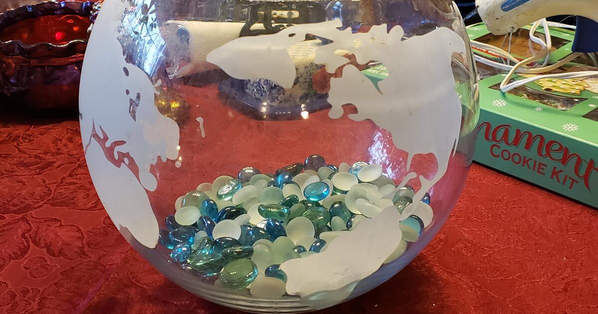 World Globe Glass Bowl for $15 in Cabot, AR | For Sale & Free — Nextdoor