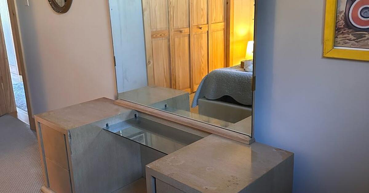 Free!!! MCM blonde vanity and mirror for Free in New Buffalo, MI | For ...