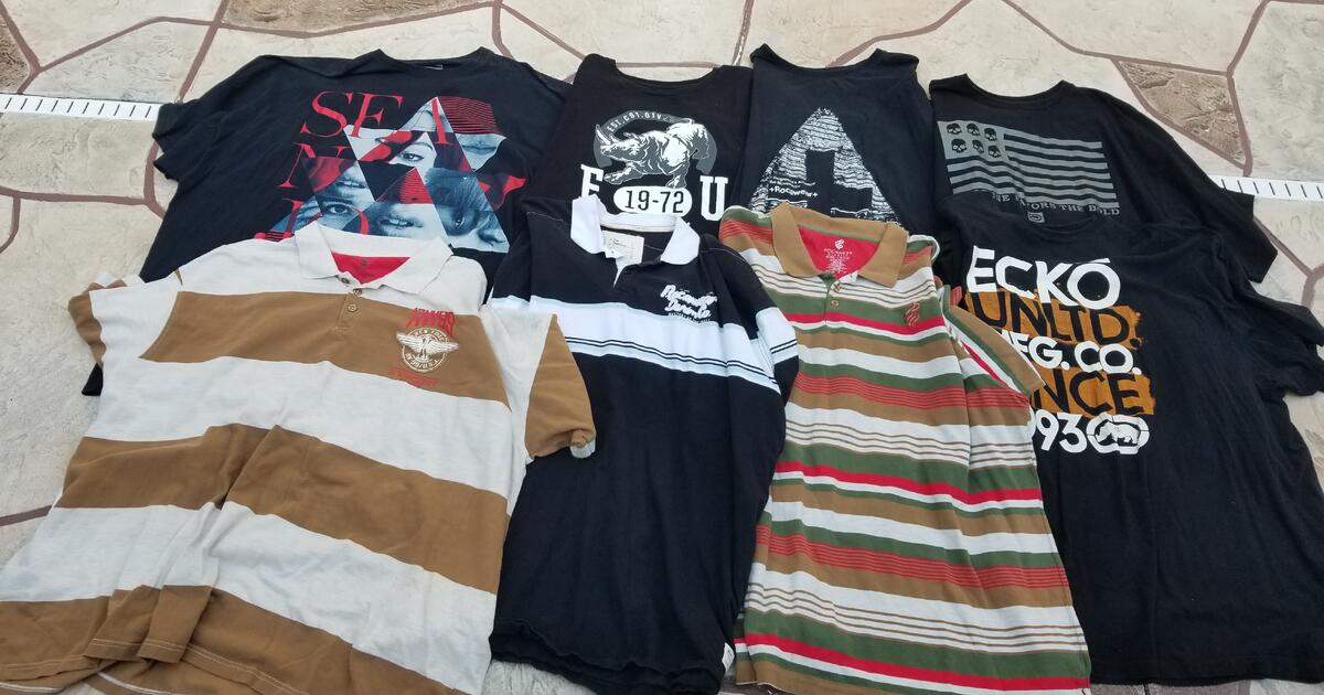 Mens 6X 6XL Shirt Lot of 8 Shirts Big & Tall Rocawear Ecko Sean John ...