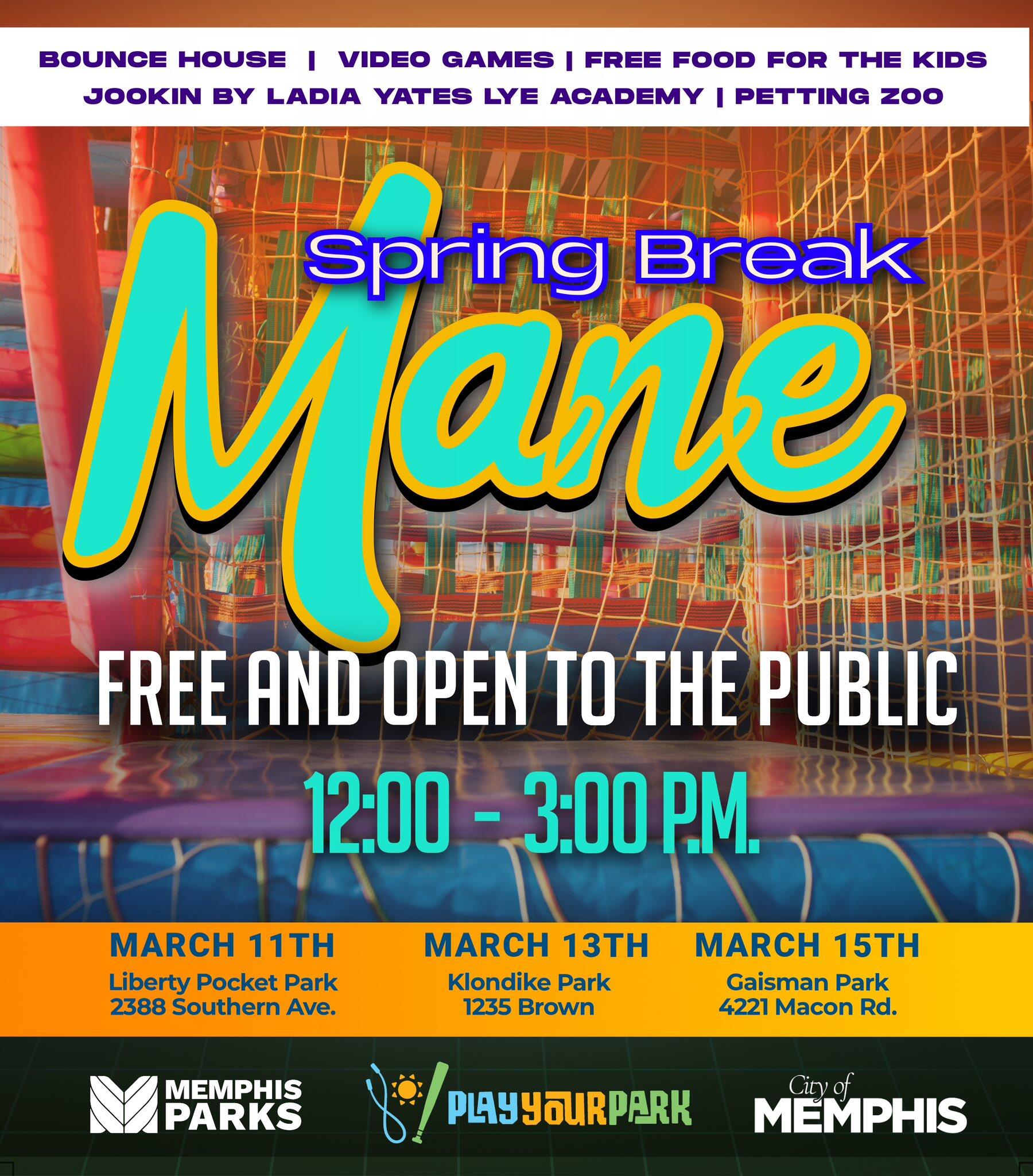 Memphis Parks Presents "Spring Break Mane" (City of Memphis) — Nextdoor — Nextdoor