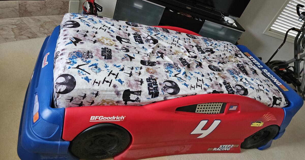 Twin-size racing car theme bed with mattress for Free in Redmond, WA ...