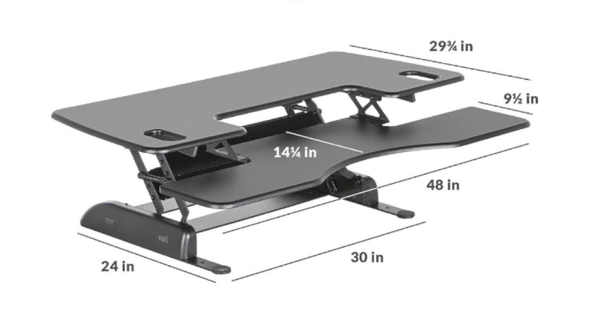 Varidesk Pro 48” Adjustable Standing Desk Converter for Free in ...