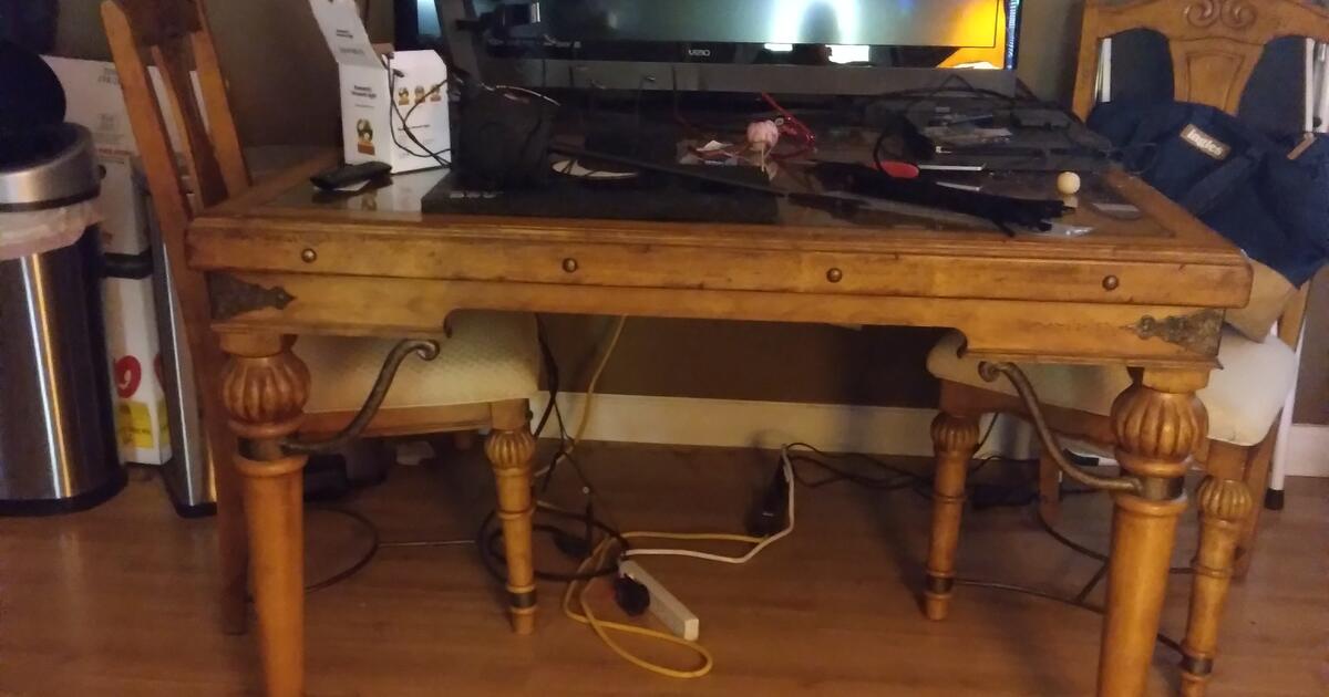 STILL AVAILABLE: Tuscan Card Table with Four Chairs for Free in ...