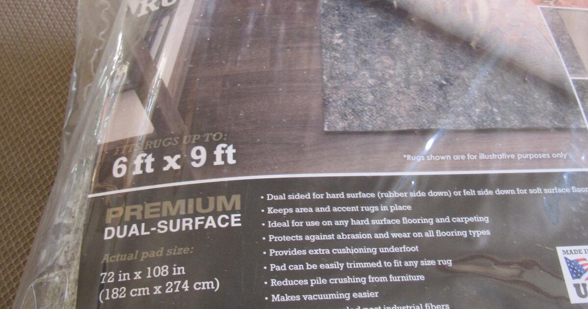 New 6' x 9' 1/4" thick Mohawk Premium Dual Surface Rug Pad for $22 in ...