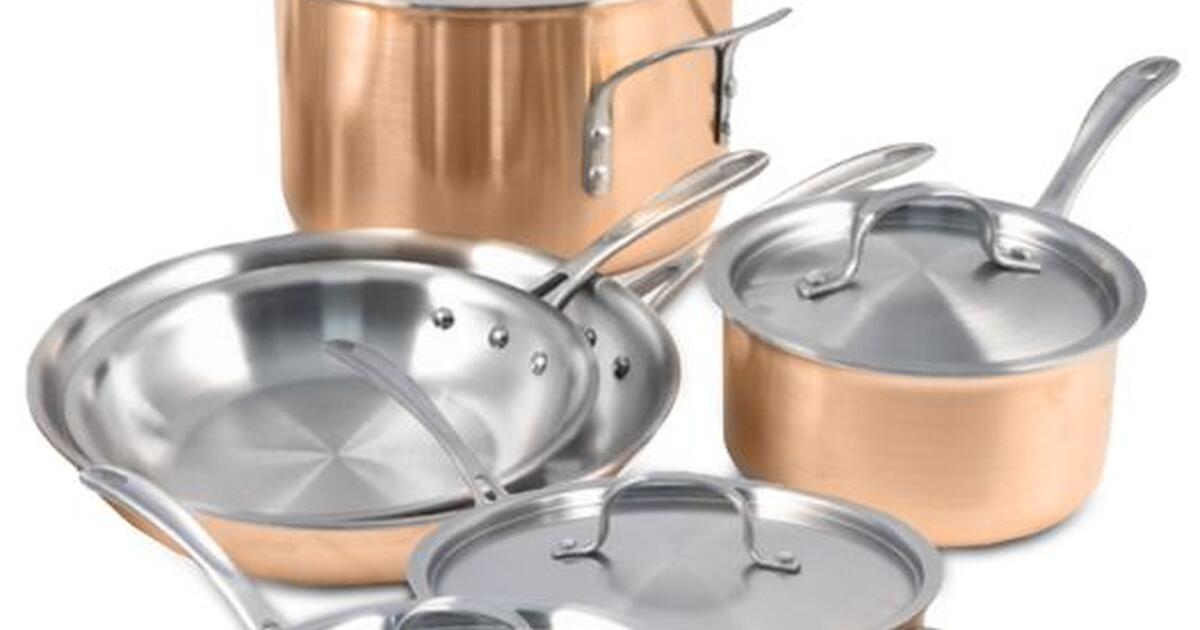 Brand New Calphalon Tri-Ply Copper 10-piece Cookware Set for $225 in ...
