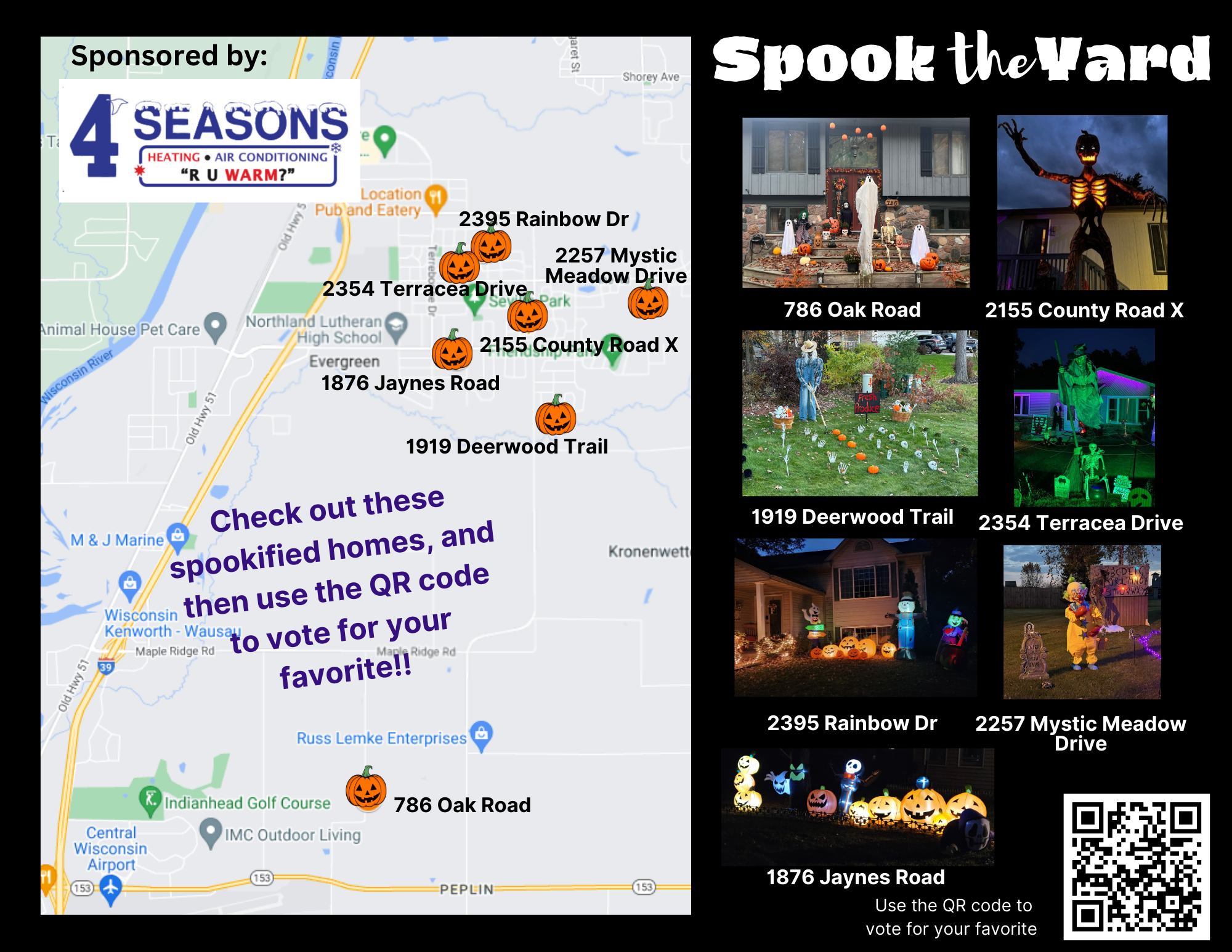 Don't forget to cast your vote for your FAVORITE SPOOKY YARD!! (Village ...
