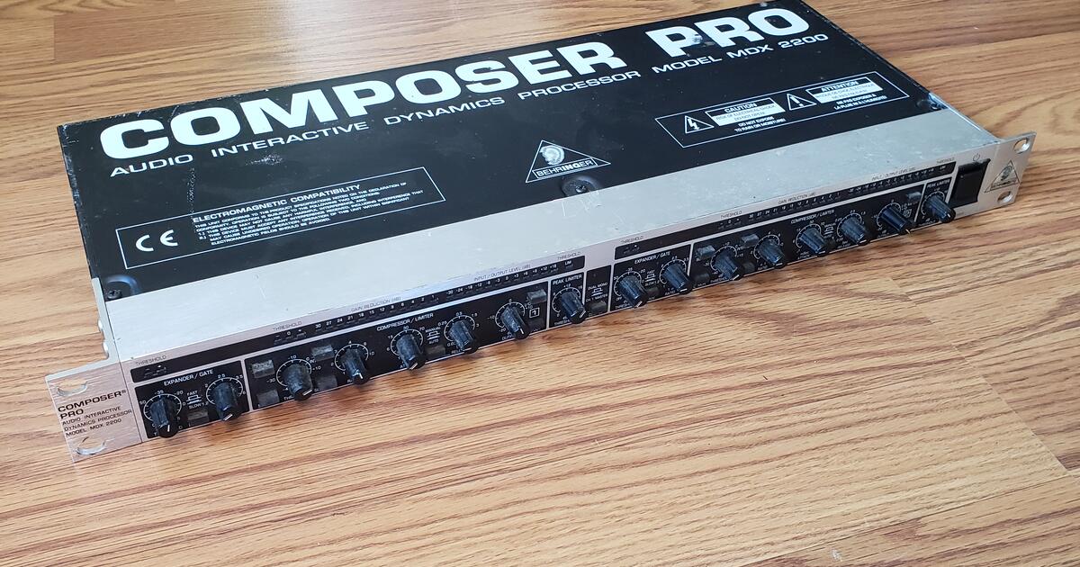 Behringer MDX 2200 Composer Pro Compressor, Dynamics Processor for $40 ...