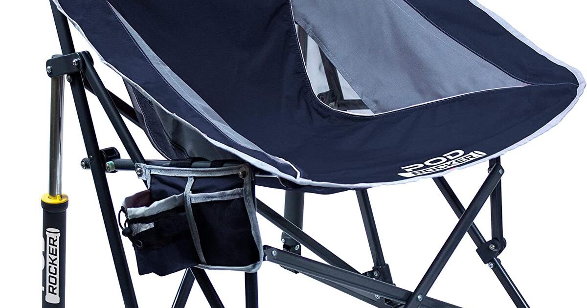 GCI Outdoor Pod Rocker Collapsible Rocking Chair & Outdoor Camping ...