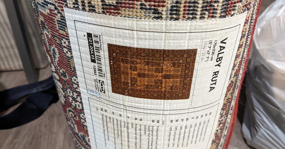 Ikea valby ruta 5'7"x7'7" rug for $20 in Bethesda, MD | Finds — Nextdoor