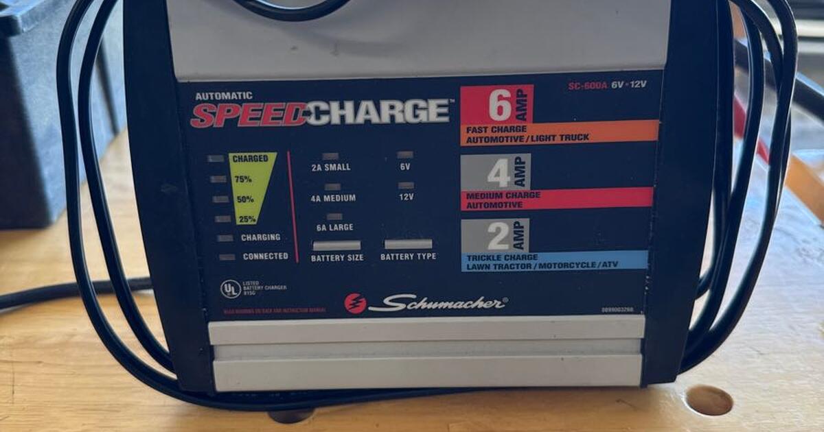 Schumacher SpeedCharge Battery Charger for $15 in Jacksonville, FL ...