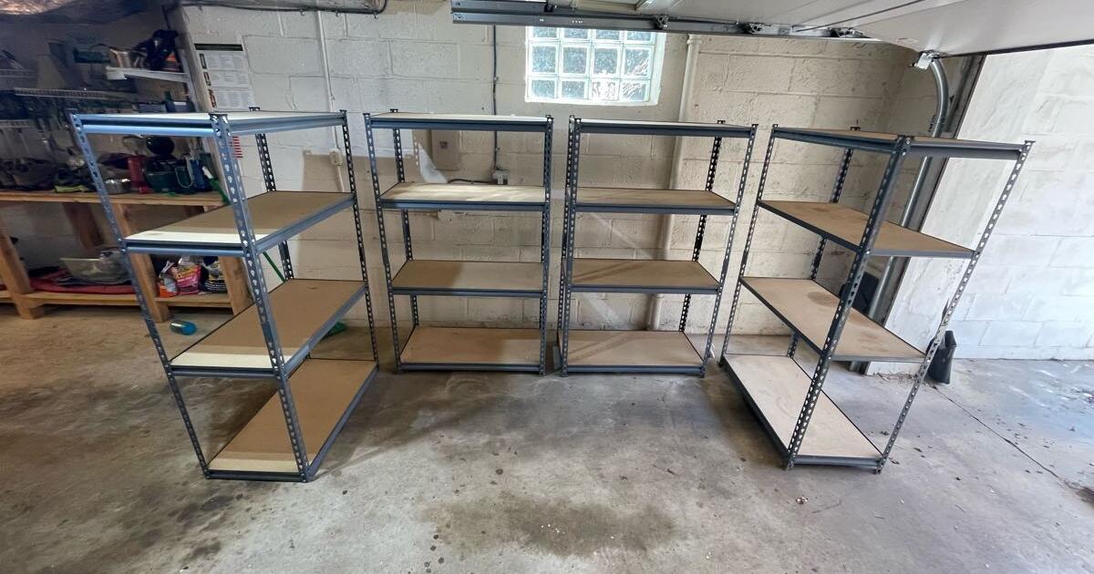 Metal 4-shelf stacking storage units for $40 in Towson, MD | For Sale ...