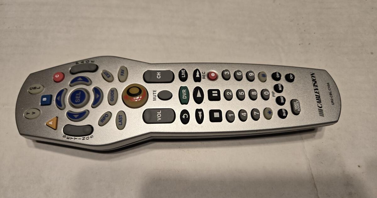 Cablevision Remote, Model UR2-CBL-CV04 for $10 in Howell, NJ | For Sale ...
