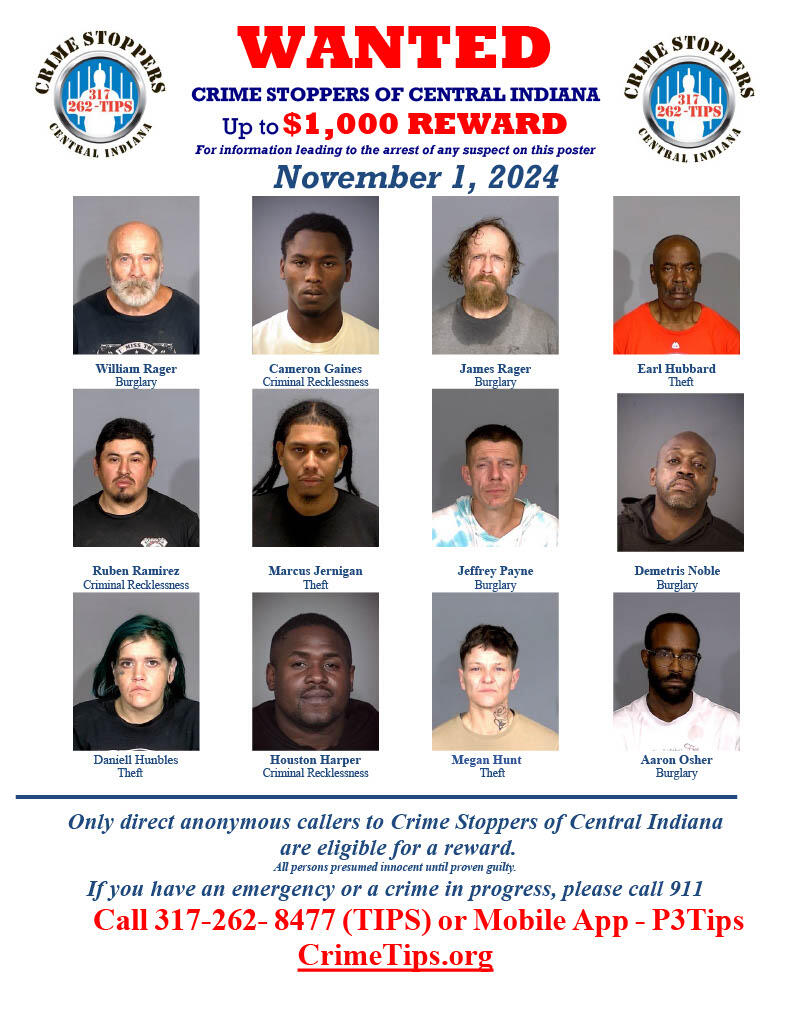 IMPD North District Crime Watch - WANTED Poster - November 2024 ...