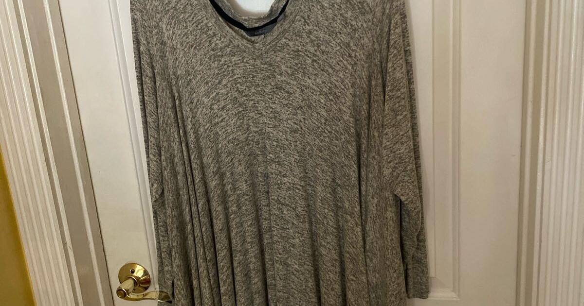 Anybody Women's Top Plus Sz 3Xl GRAY Washed French. Never Worn for $13 in Boca Raton, FL | For ...