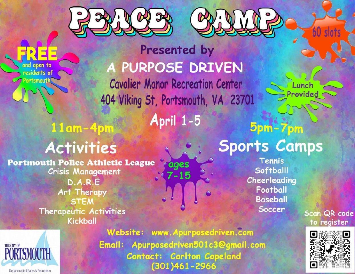 Spring Break Peace Camp - April 1 - April 5 (City of Portsmouth ...