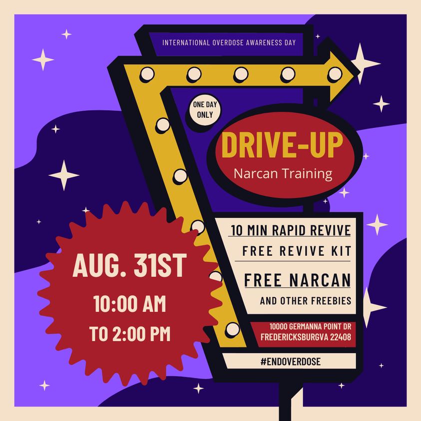 Drive Thru Rapid REVIVE! Event Marks Overdose Awareness Day (Stafford ...