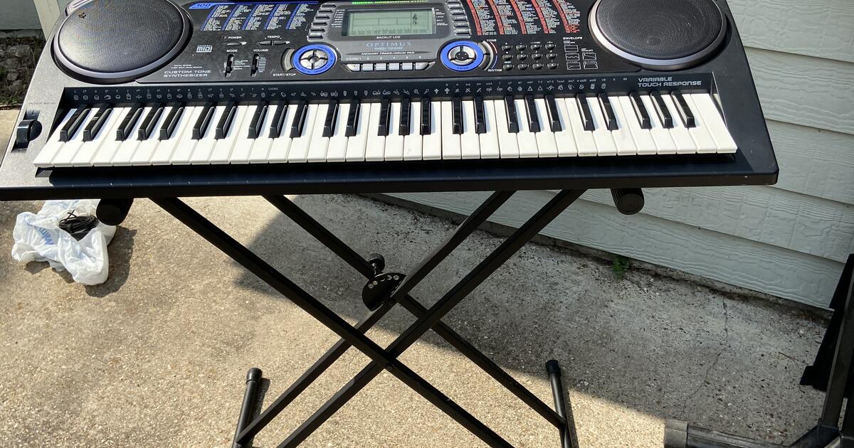OPTIMUS MD-1200 Keyboard with Stand, Music Holder and Pedal Custom Tone ...
