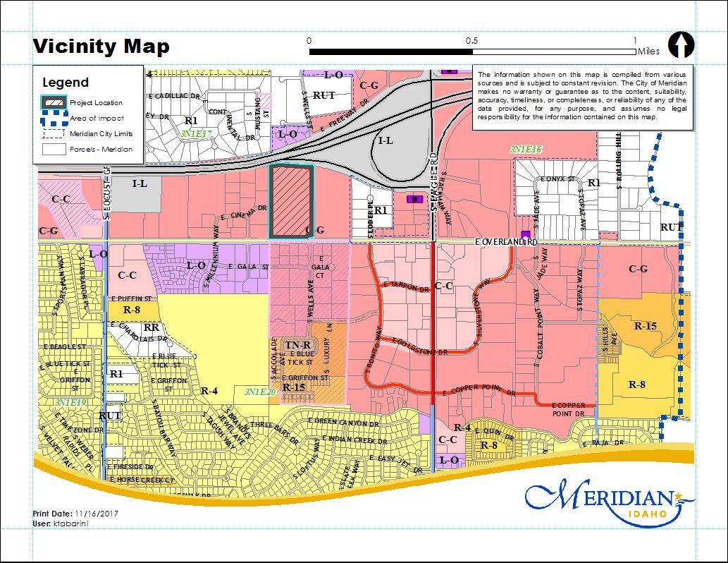 City of Meridian Notice of Public Hearing H-2017-0153 (City of Meridian ...