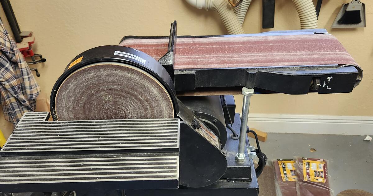 Cal-Hawk 6 inch belt and 9 inch disk sander w/Stand for $375 in Ocala ...