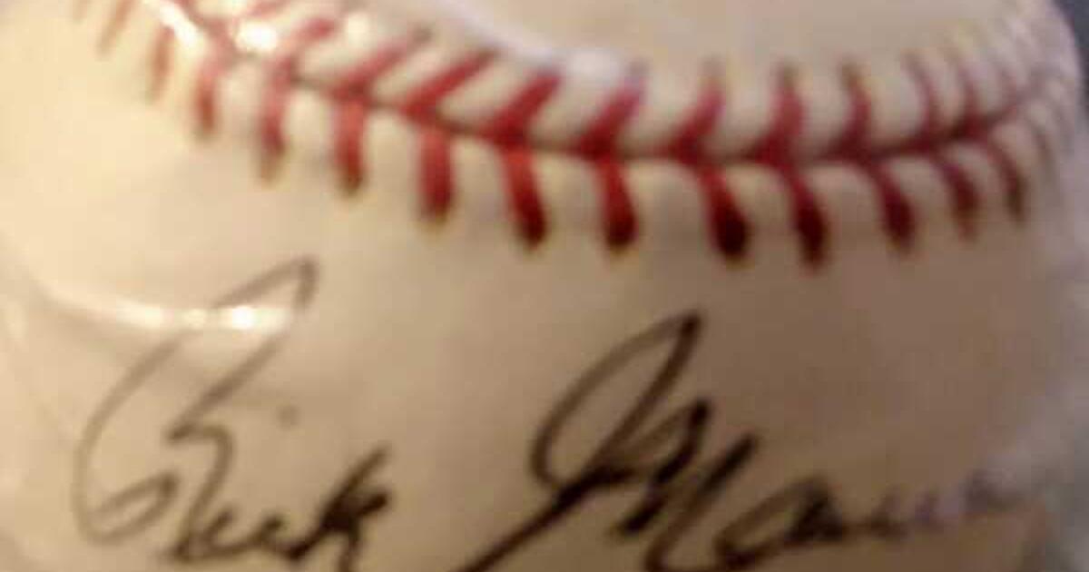 Signed baseball Rick Manning, autograph for $20 in Frederick, MD | For ...