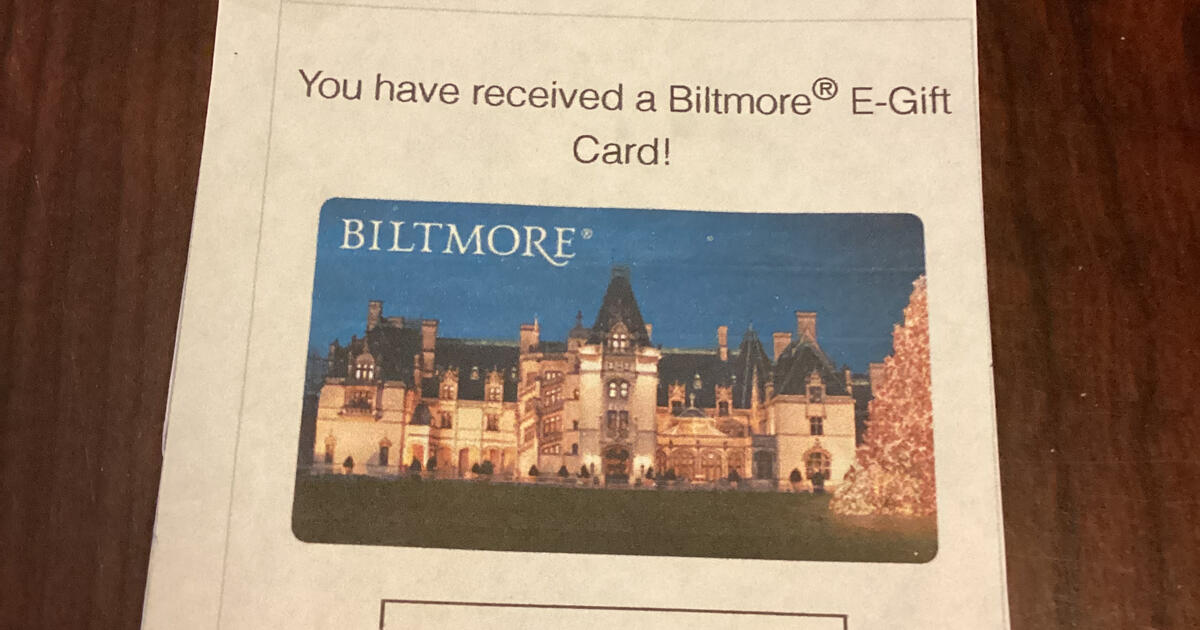 Biltmore House Gift Card (Deeply Discounted) for $125 in Horse Shoe, NC ...
