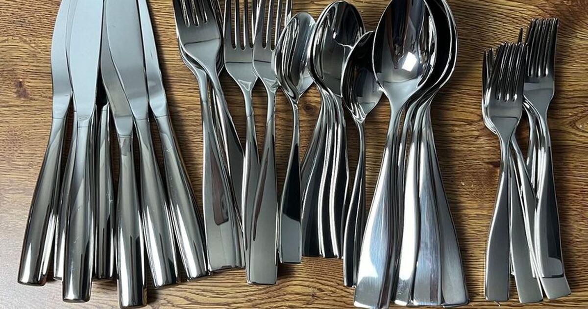 Our Table 18/10 40-Piece Stainless Steel Flatware Set for $25 in Carmel ...